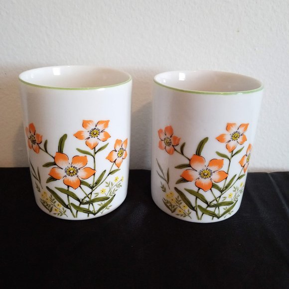 Dining | Lovely Spring Floral Cups | Poshmark